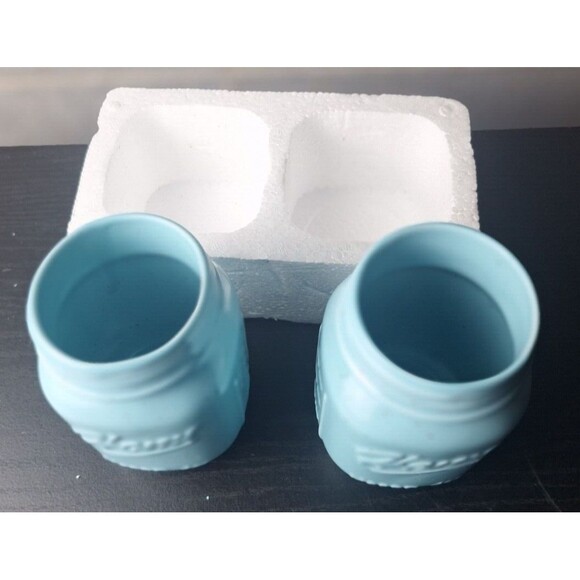 Unbranded | Accents | Rustic Blue Decorative Mason Jars | Poshmark